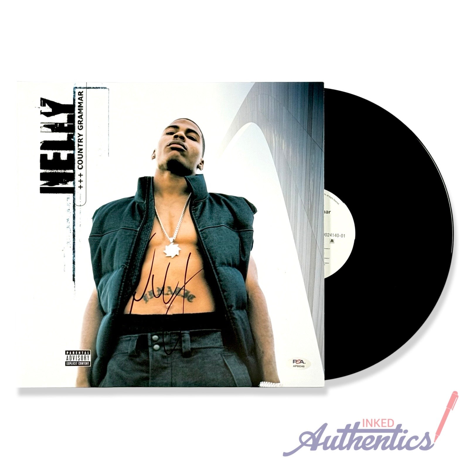 Nelly Signed Autographed Vinyl LP "Country Grammar" PSA/DNA Authentica