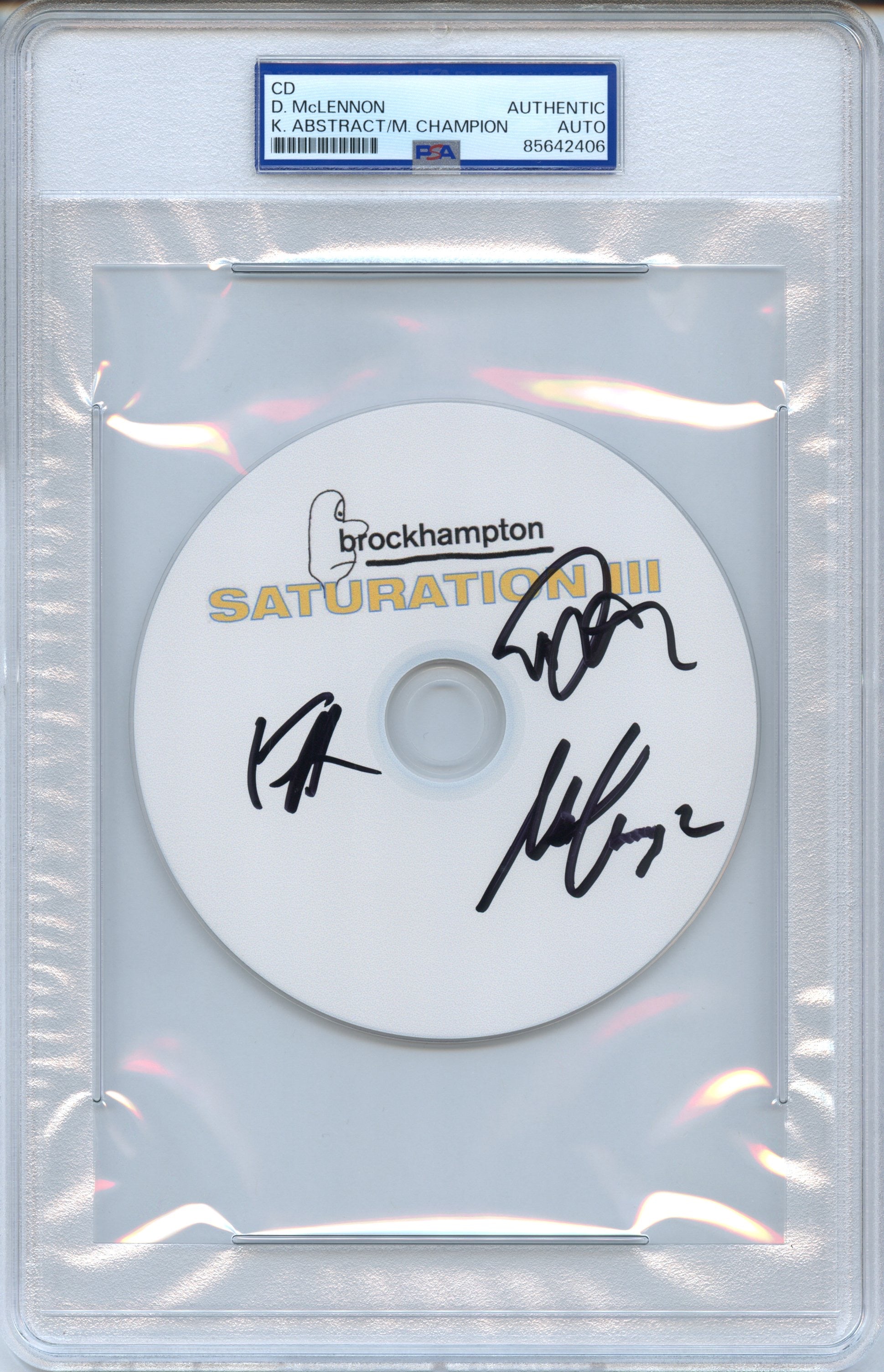 BROCKHAMPTON Signed CD “Saturation III” PSA/DNA Authenticated