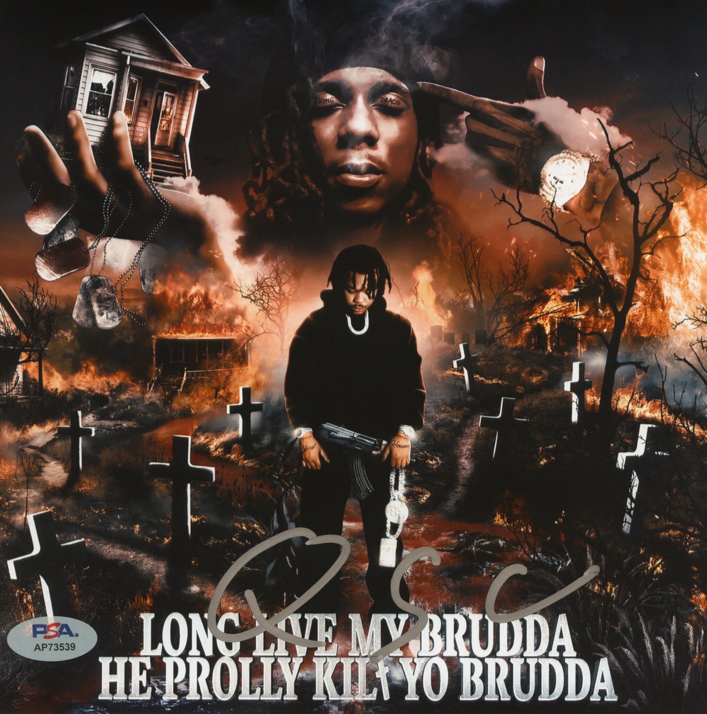 BloodHound Q50 Signed Autographed 8x8 Photo “Long Live My Brudda He Pr