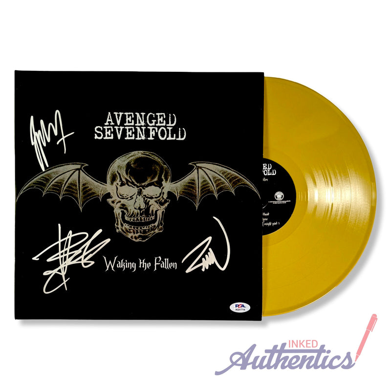 Avenged Sevenfold Signed Autographed Vinyl LP "Waking the Fallen" PSA/