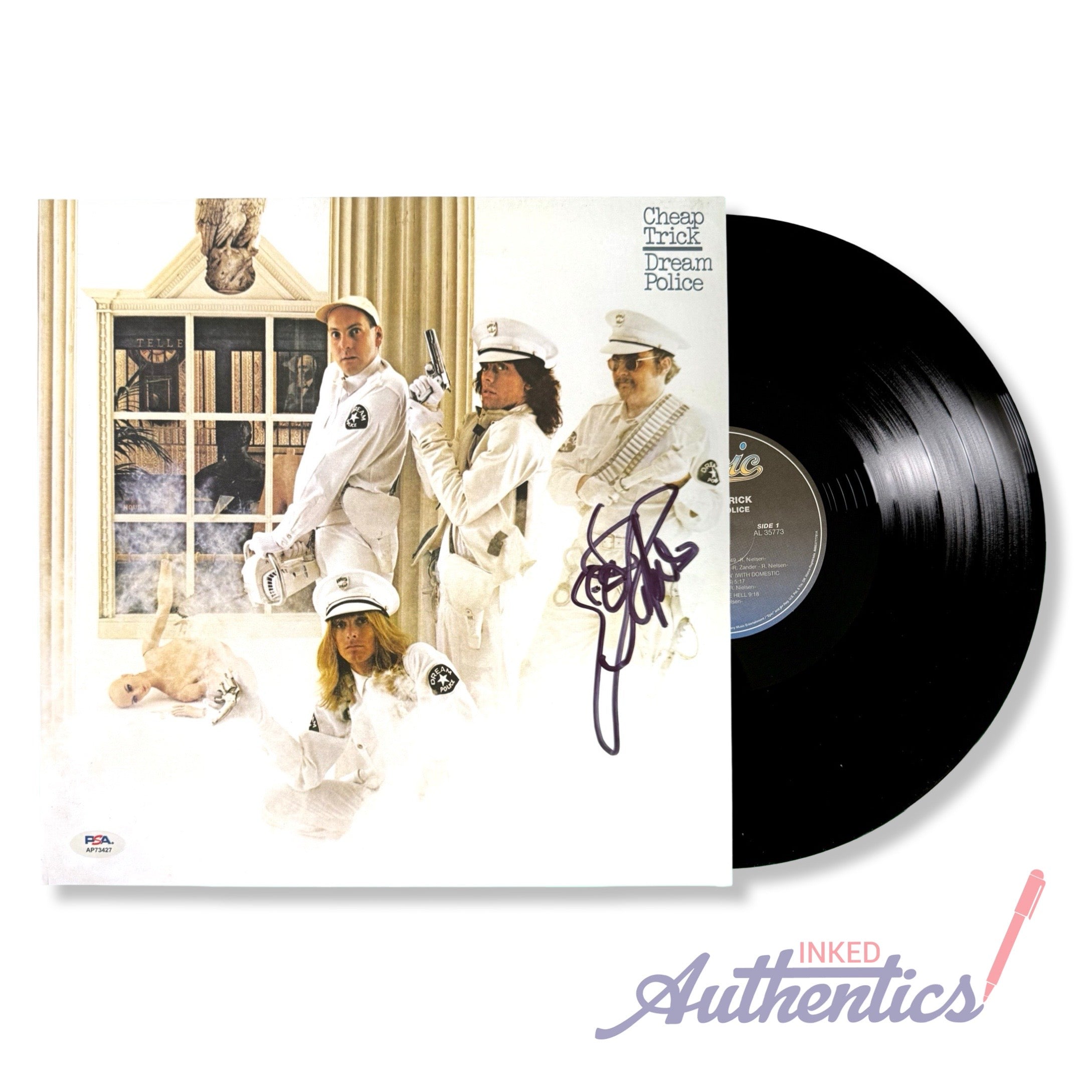 Rick Nielsen Signed Autographed Vinyl LP "Dream Police" PSA/DNA Authen