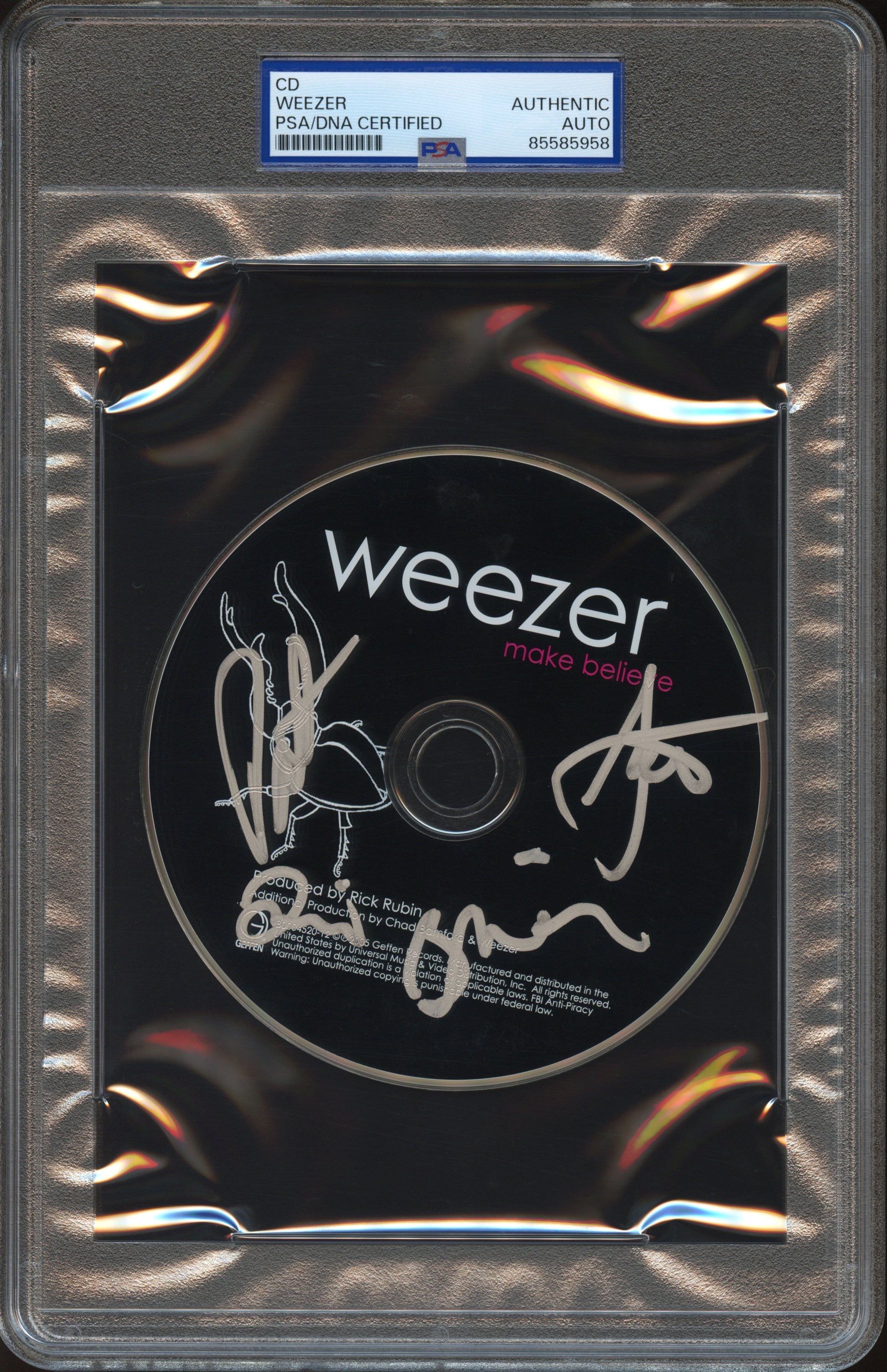 Weezer Signed Autographed CD “Make Believe” PSA/DNA Authenticated