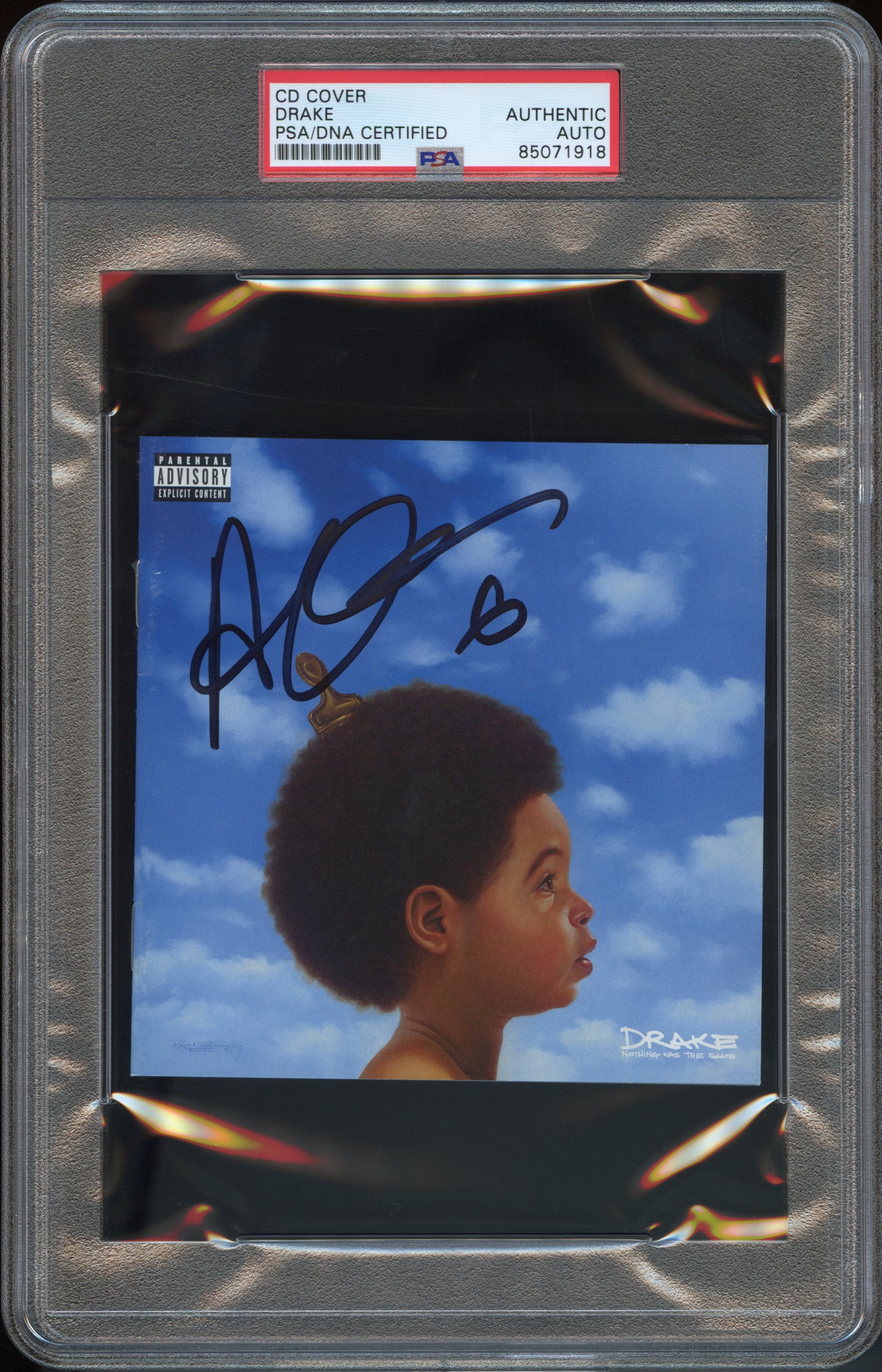 Drake Signed Autographed CD Cover “Nothing Was The Same” PSA/DNA Authe