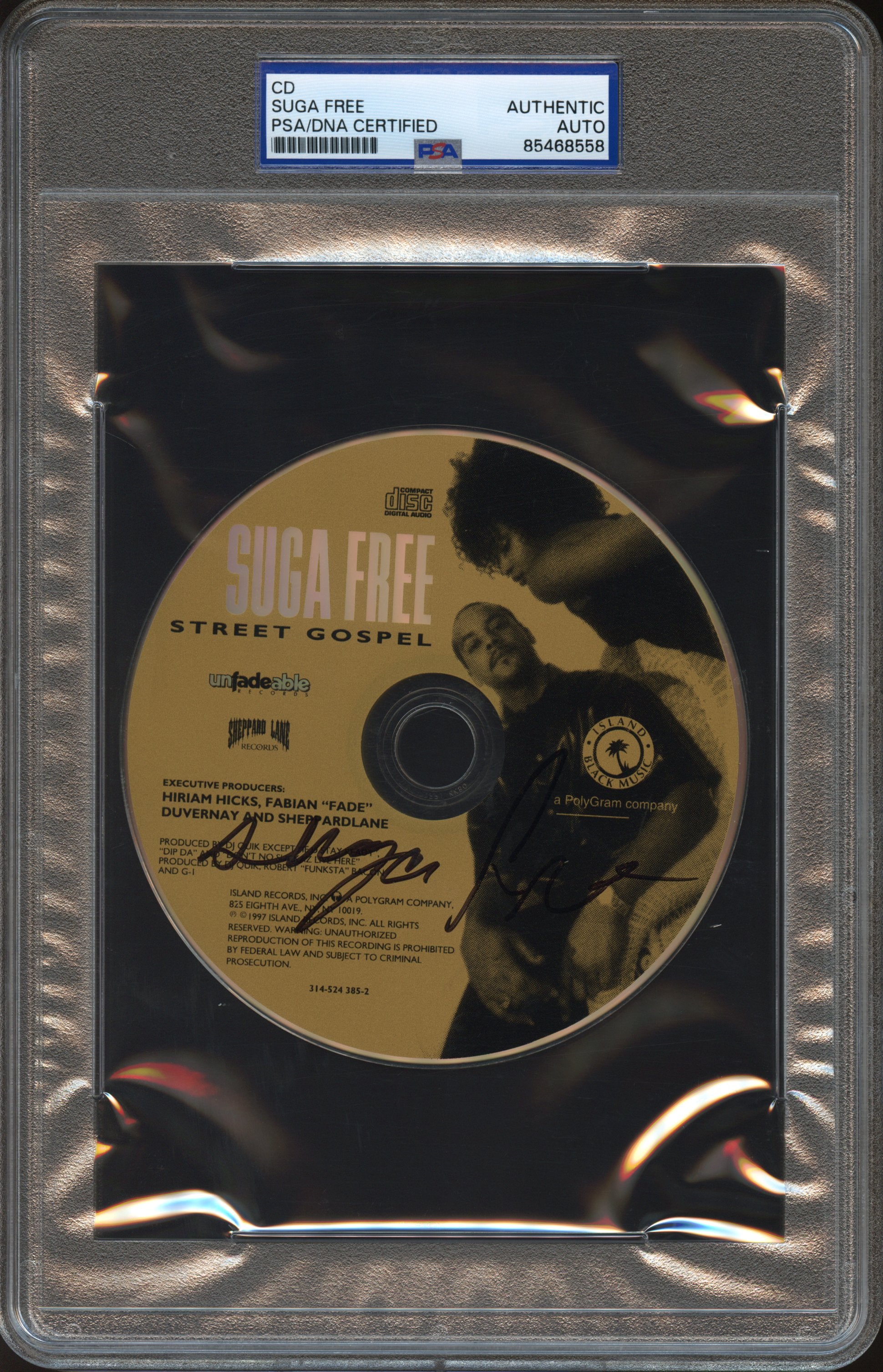 Suga Free Signed Autographed CD "Street Gospel" PSA/DNA Authenticated