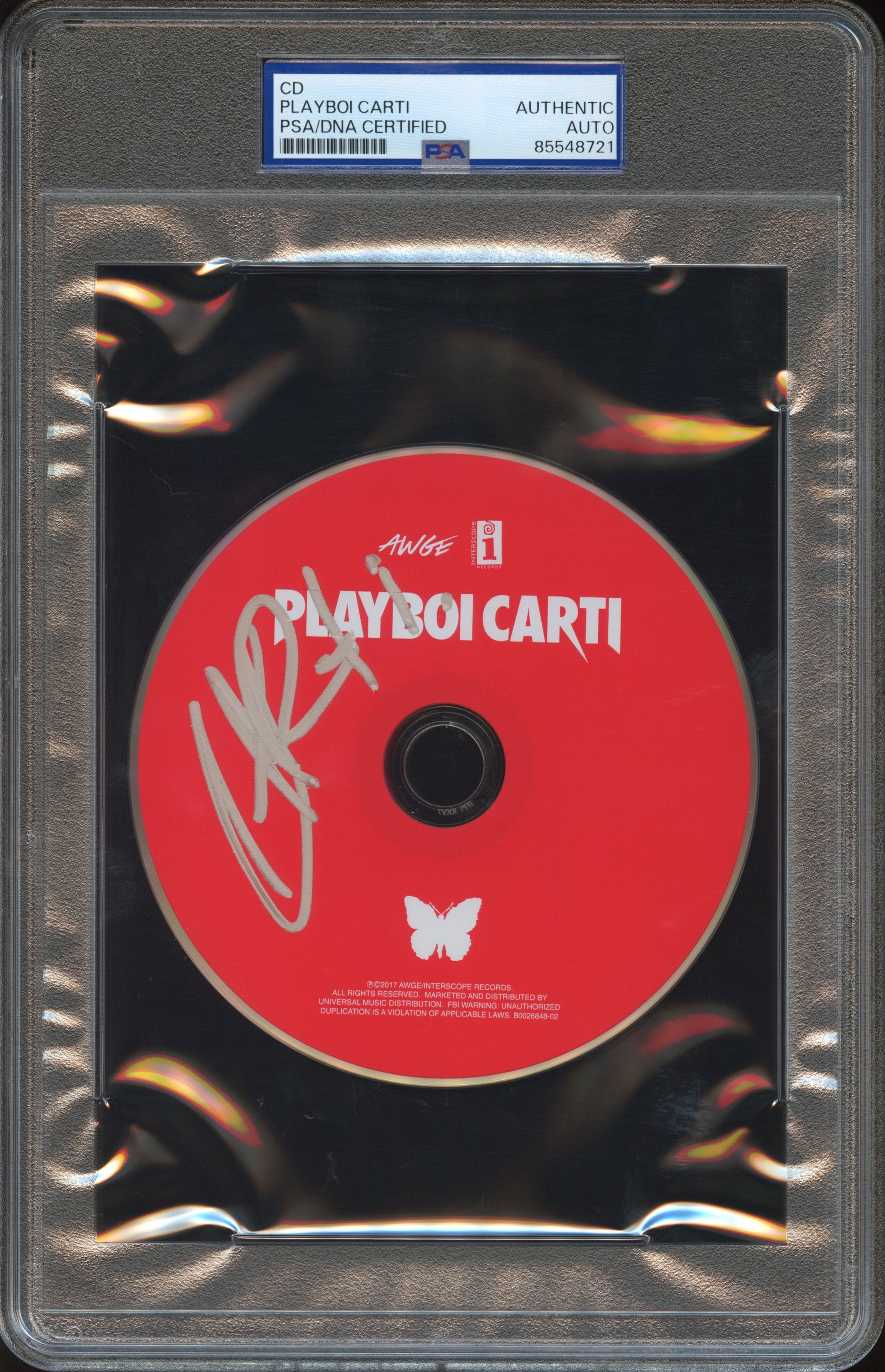 Playboi Carti Signed Autographed CD “Playboi Carti” PSA/DNA Authentica