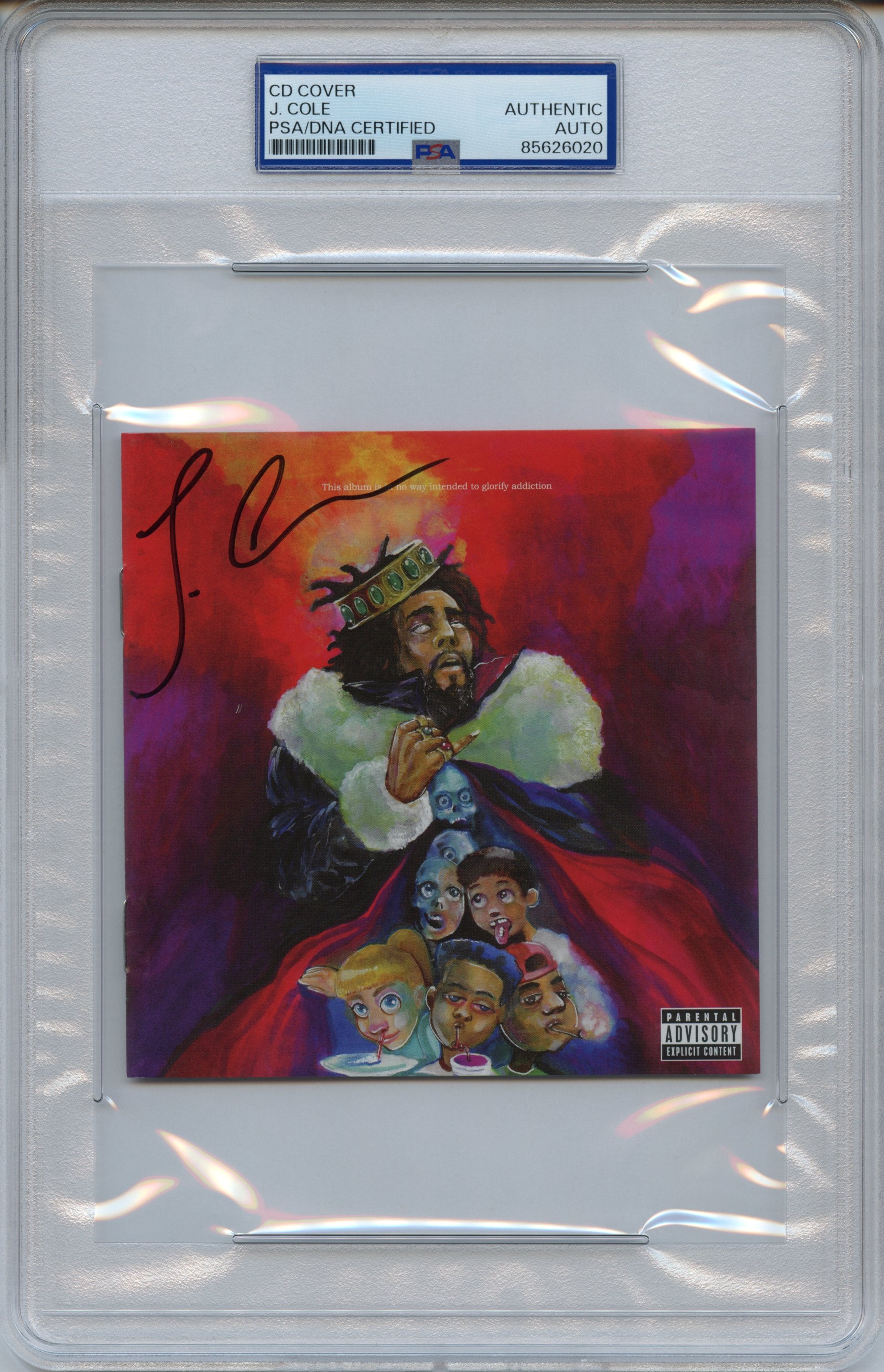 J. Cole Signed Autographed CD Cover “KOD” PSA/DNA Authenticated