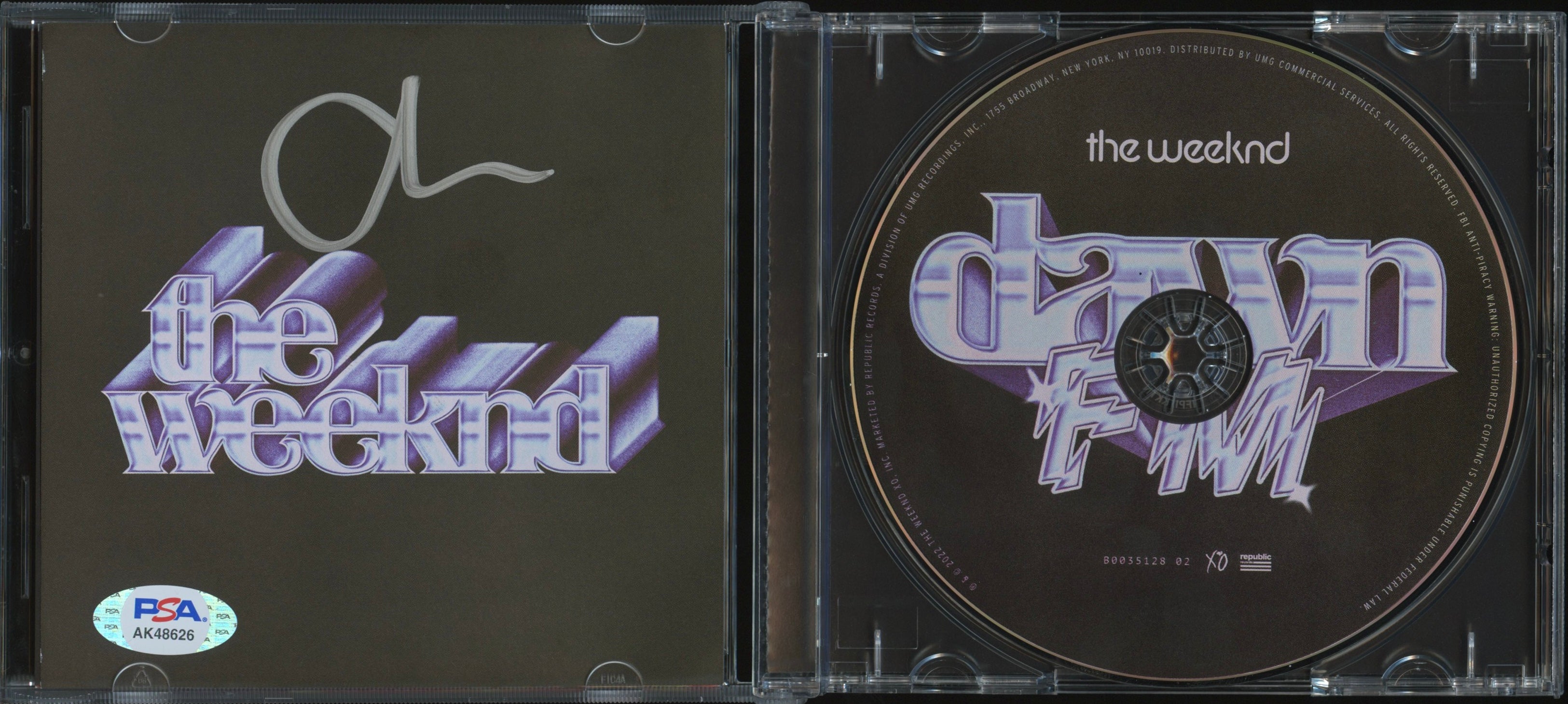 The Weeknd Signed Autographed CD "Dawn FM" PSA/DNA Authenticated